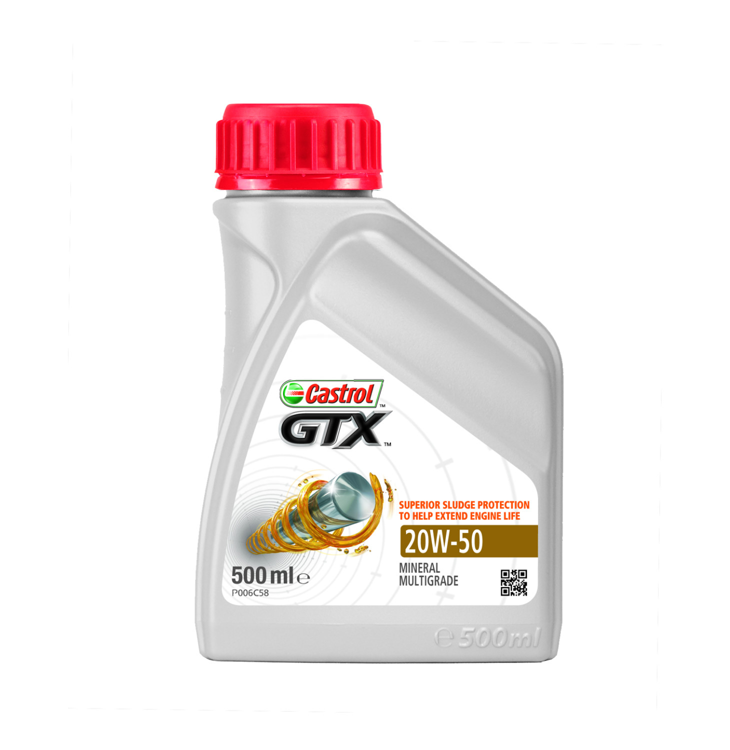 CASTROL GTX - 500ml 20W50 PETROL ENGINE OIL - Zim Midas